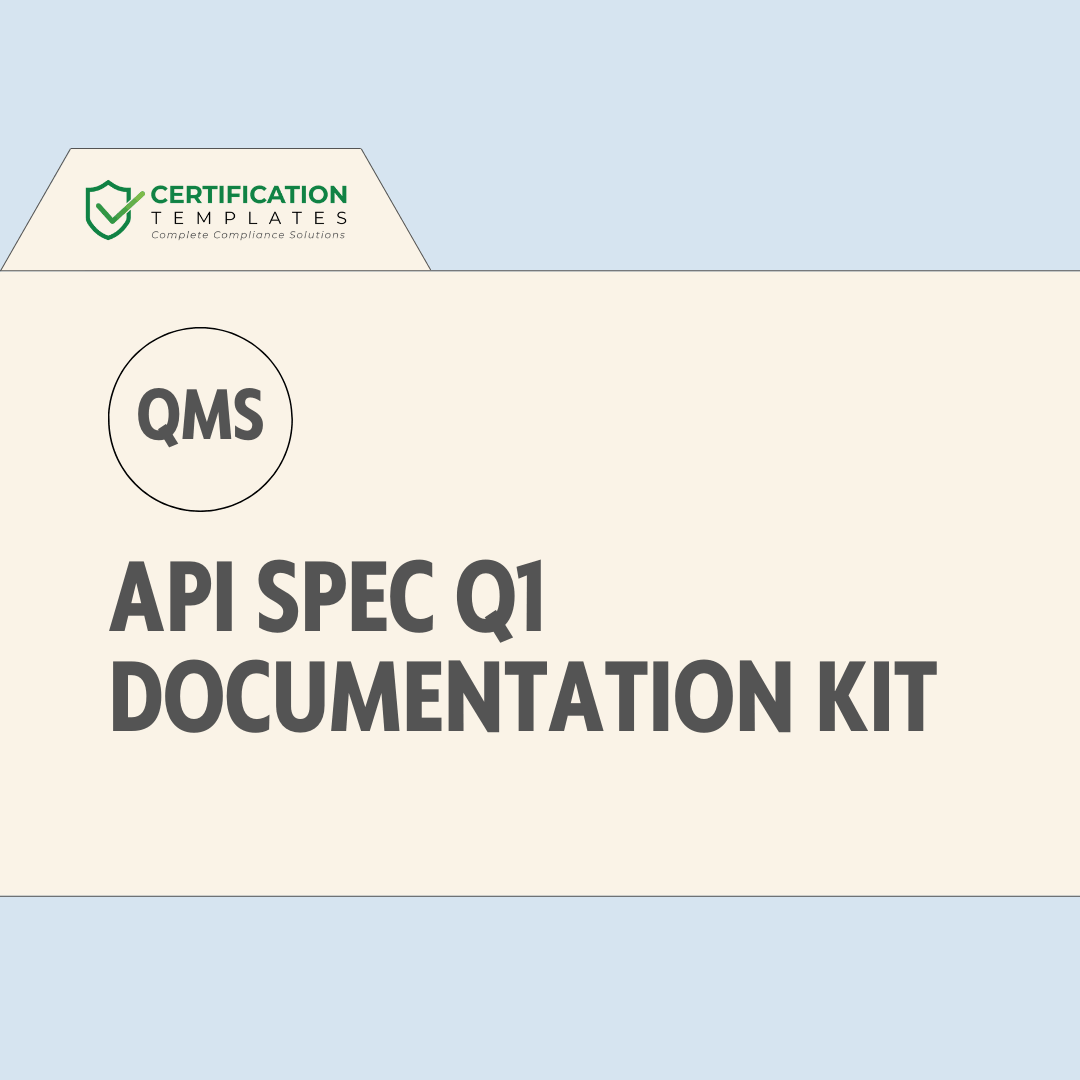 Buy API Spec Q1 Documentation Kit | QMS Toolkit | Instant Download